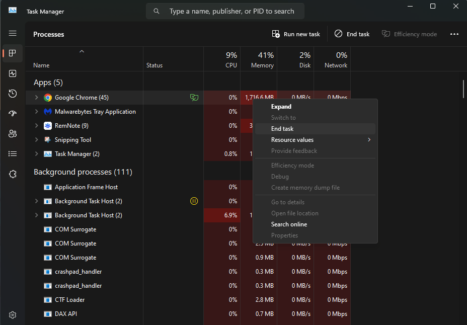 How to Terminate a Running Process Windows 11 - Small Business IT ...